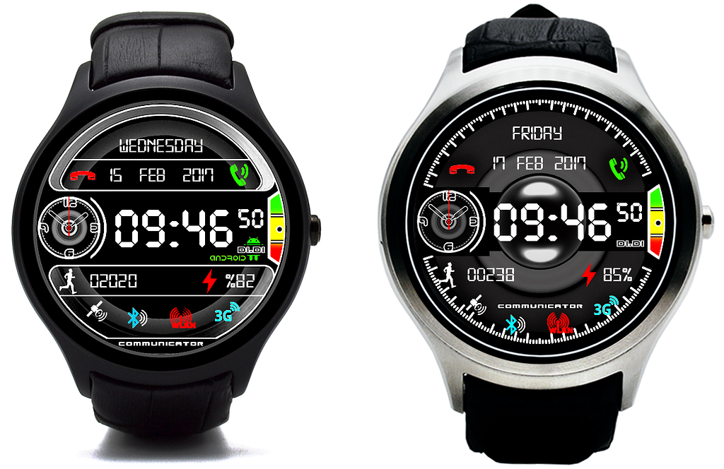 My New Watchfaces "Communicator" New Build with Photoshop, and my own ...