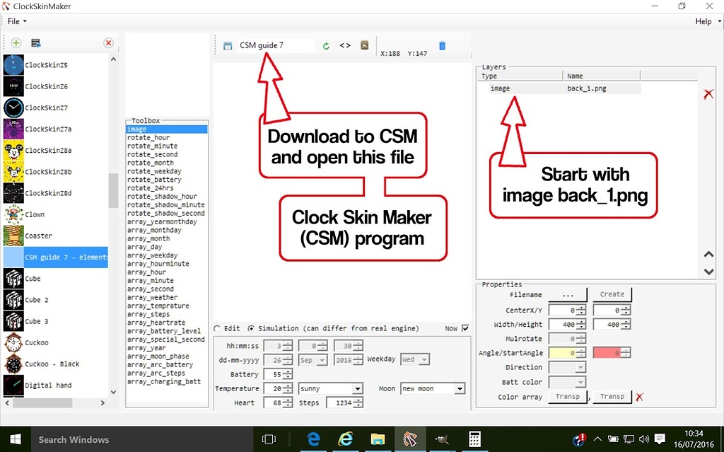 A simple guide to CSM... Guide 7 - making a simple watchskin - Custom ...