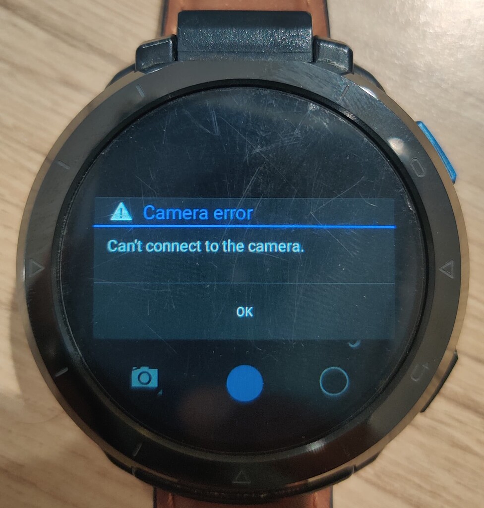 Camera Error - Can't connect to the camera on Kospet Optimus 2 - Kospet ...