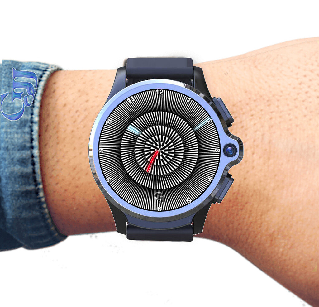 Radial Recursion Watchface - Round Custom Faces - Full Android Watch