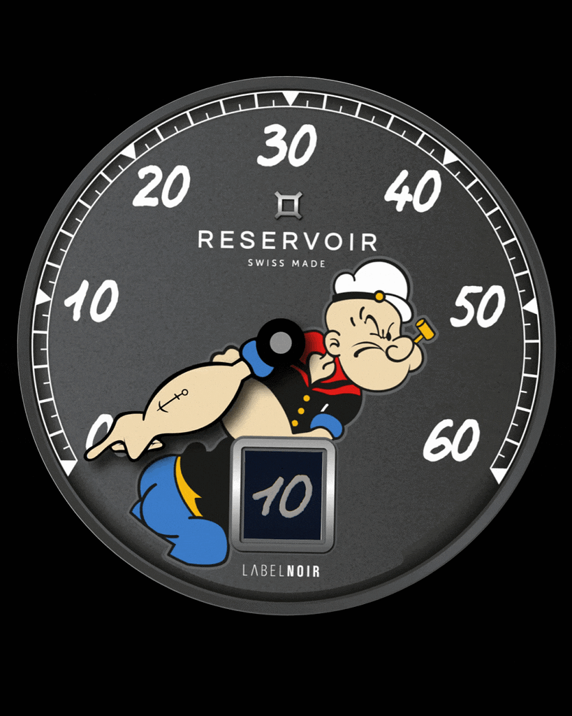 Reservoir retrograde minute jumping hour popeye! - Universal Launcher faces - Full Android Watch