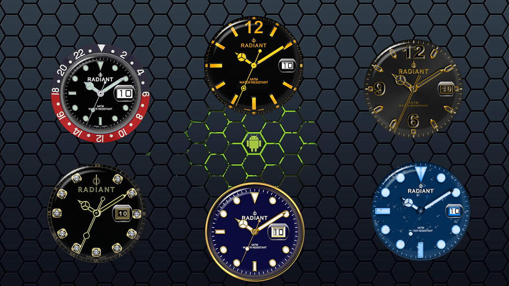 Radiant_Collection - Round Custom Faces - Full Android Watch