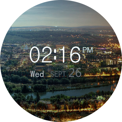 Here’s a clock skin that will take 24 hours to see the full effect ...