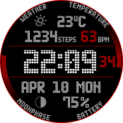 Below, another version of the already known clock skin is announced ...