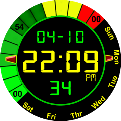 Easy Read .. Date,Time,Seconds,Day,Power .. - KW88, LEMFO etc face ...