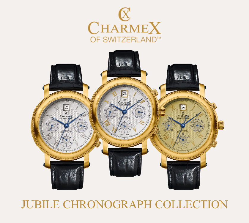 CHARMEX JUBILE CHRONOGRAPH COLLECTION CREDITS: http://www.charmex.ch ...