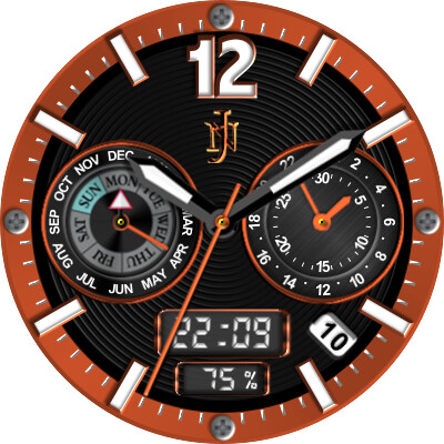 Here is my ClockSkin - JN_Effort - Round Custom Faces - Full Android Watch