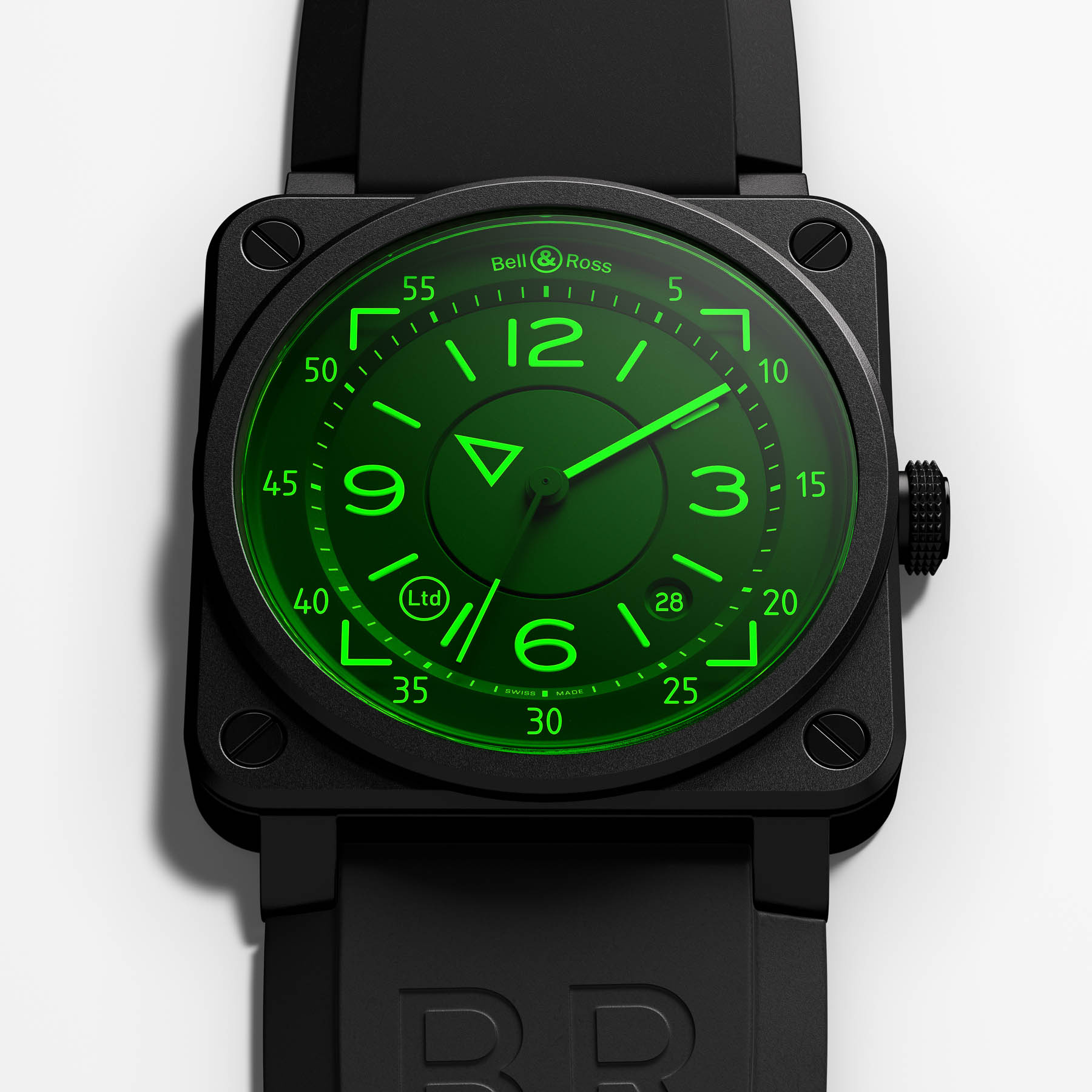 Bell & Ross BR03-92 HUD - Round Custom Faces - Full Android Watch