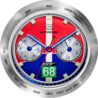 Autodromo Ford GT - Round Custom Faces - Full Android Watch