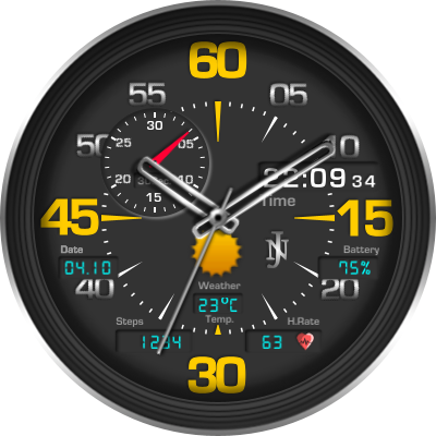 Here is my ClockSkin - JN_Untamed - Round Custom Faces - Full Android Watch