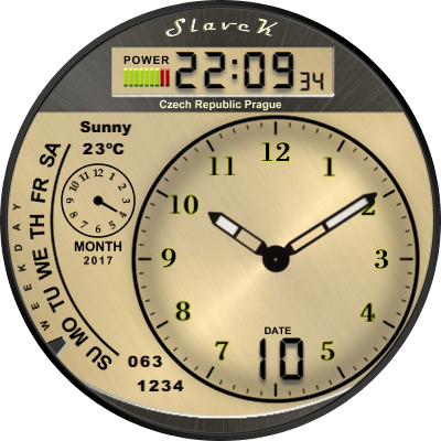 A bit of an unusual layout - Round Custom Faces - Full Android Watch