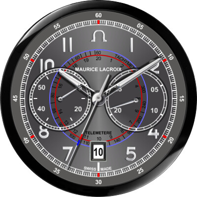 Maurice Lacroix Telemeter - Round Custom Faces - Full Android Watch