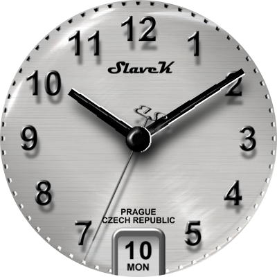 Simple just white and black - Round Custom Faces - Full Android Watch