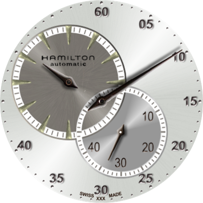 Hamilton Regulator Silver - Round Custom Faces - Full Android Watch