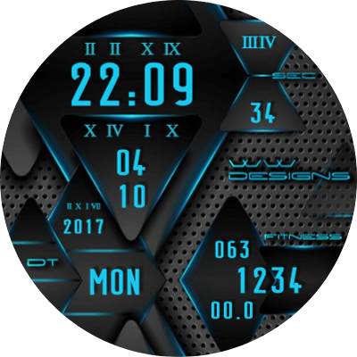 WW-Designs-Seventeen - Round Custom Faces - Full Android Watch